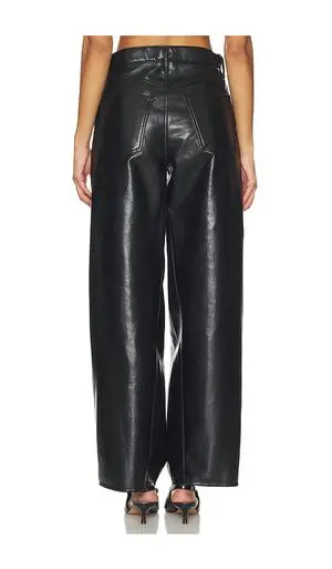 AGOLDE Twist Wide Leg Trousers - Black