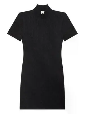 Calvin Klein Zip-neck Dress - Black
