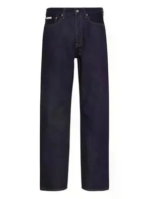 Calvin Klein Appliqué Straight-leg Jeans - Blue