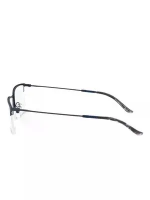 Emporio Armani Rectangle Frame Half-rim Eyeglasses