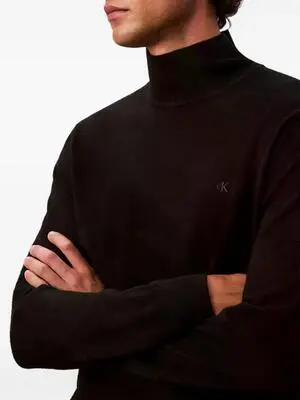 Calvin Klein Embroidered Roll-neck Top
