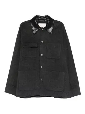 Nanushka Camilo Patch-pockets Overshirt - Grey
