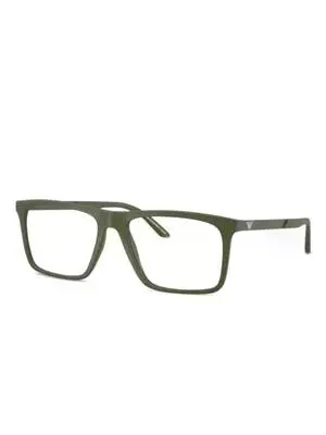 Emporio Armani Square Frame Eyeglasses - Green