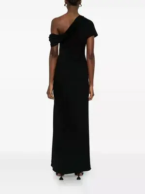 Simkhai Kally Draped One-shoulder Midi Dress
