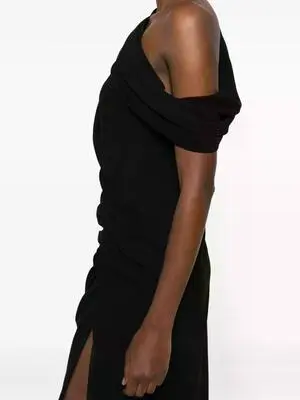 Simkhai Kally Draped One-shoulder Midi Dress