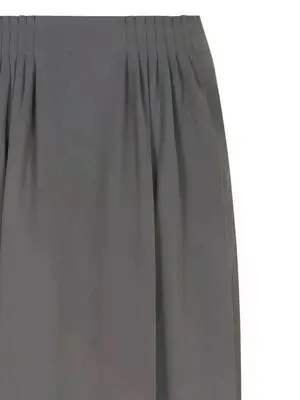 Giorgio Armani Pleated Maxi Skirt With Side Slits