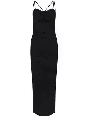 Altuzarra Suberi Cut-out Ribbed Dress - Black