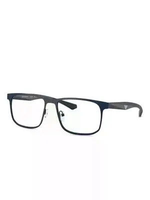 Emporio Armani Rectangle Frame Eyeglasses - Blue