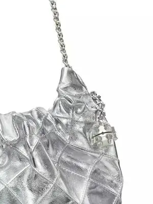 Tory Burch Mini Fleming Shoulder Bag - Silver
