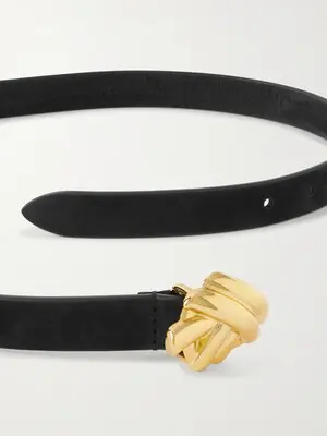 Anderson's Nubuck Belt With Gold-tone Buckle