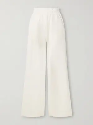 Varley The Extra Wide Leg Pleated Doublesoft® Wide-leg Pants - Neutrals