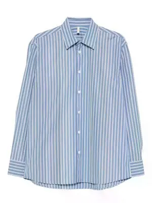 SUNFLOWER Striped Buttoned Shirt - Blue