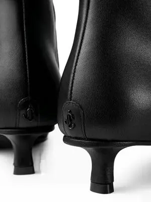 JIMMY CHOO Lory Pointed-toe Ankle Boots - Black
