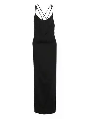 RHIZOME Merida Side-split Maxi Dress - Black