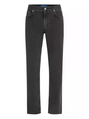 Karl Lagerfeld Straight Leg Cotton Jeans - Grey