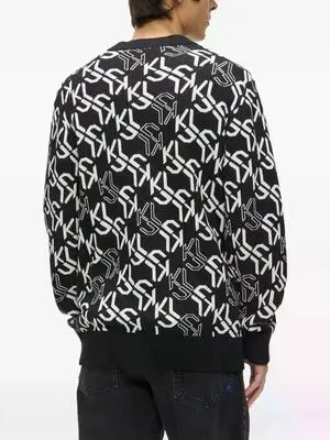 Karl Lagerfeld Monogram Pattern Sweater
