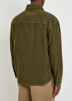 Saint Laurent Corduroy Overshirt - Khaki