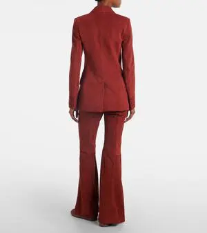 Gabriela Hearst Suede Flared Trousers