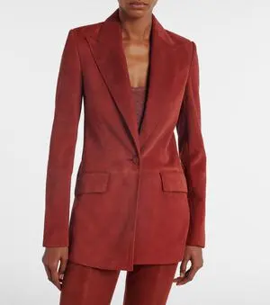 Gabriela Hearst Leiva Suede Blazer