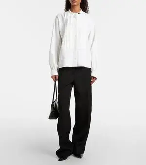JIL SANDER Low-rise Wool Straight Leg Trousers