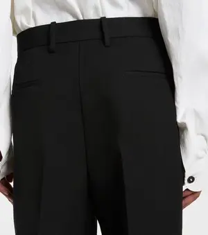 JIL SANDER Low-rise Wool Straight Leg Trousers