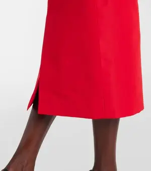 Carolina Herrera Off-shoulder Silk Dress