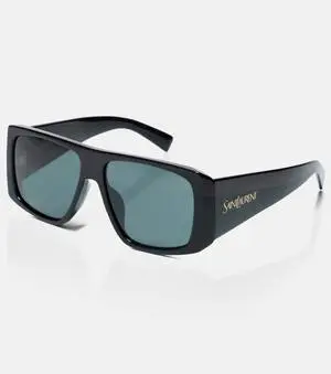 Saint Laurent Flat-top Sunglasses - Black