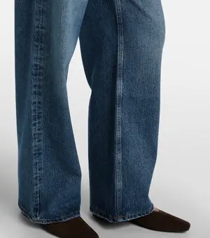 AGOLDE Low Slung Baggy Mid-rise Wide-leg Jeans - Blue