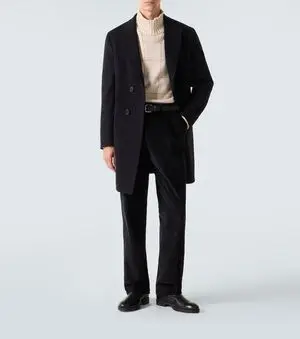 Zegna Wool And Cashmere-blend Coat