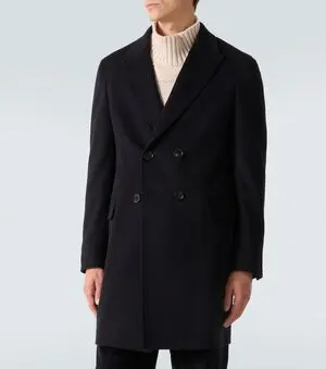 Zegna Wool And Cashmere-blend Coat
