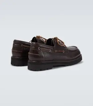 Studio Nicholson Guston Leather Boat Shoes