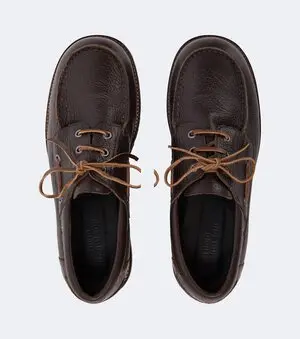 Studio Nicholson Guston Leather Boat Shoes