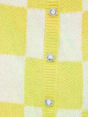 Stine Goya Checkerboard Button Mini Skirt - Yellow