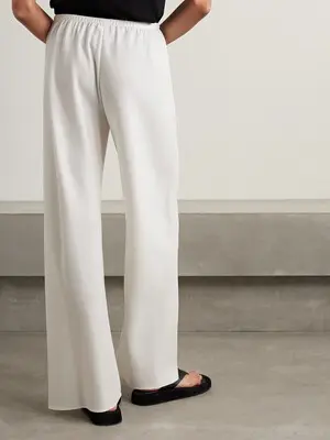THE ROW Gala Crepe Wide-leg Pants
