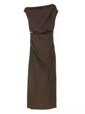 SIR. Off-shoulder Draped Maxi Dress