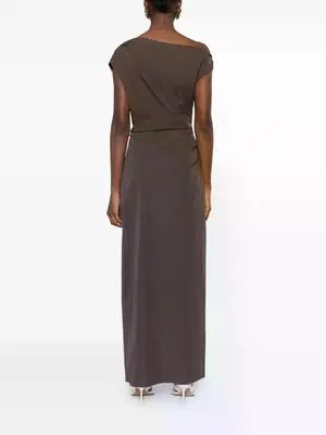 SIR. Off-shoulder Draped Maxi Dress