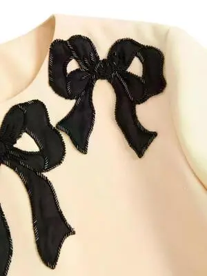 Valentino Garavani Embroidered Bow Mini Dress