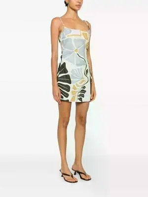 SIR. Lola Square-neck Mini Dress - Neutrals
