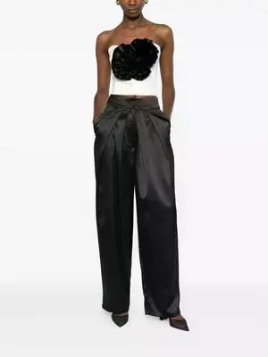 RHIZOME Taffeta Pleated Trousers