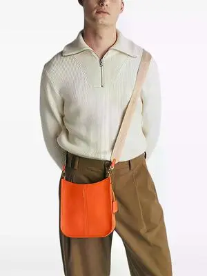 MAISON DE SABRE Leather Saddle Bag - Orange