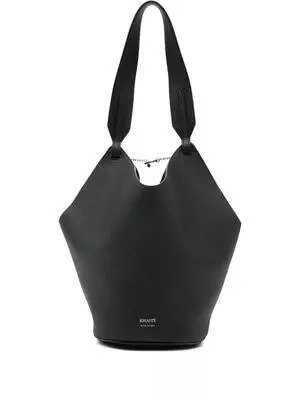 Khaite Lotus Chain Mini Shoulder Bag Black