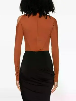 MUGLER Illusion Mesh-panelled Bodysuit