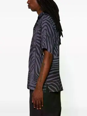 Rhude Zebra-print Short-sleeve Shirt