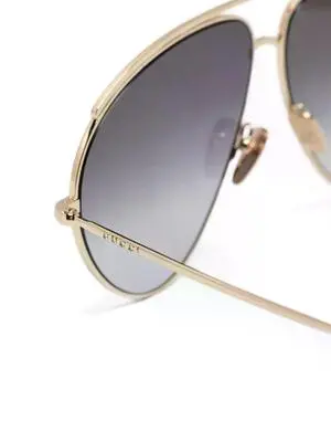 Gucci Tone Pilot Frame Sunglasses