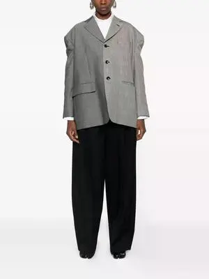 Comme Des Garçons Plaid-pattern Blazer
