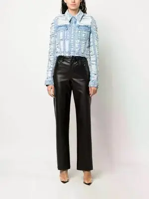 DIESEL® De-slimmy-fsc Cropped Denim Jacket - Blue