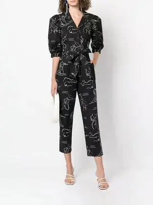 Lhd Abstract Print Jumpsuit