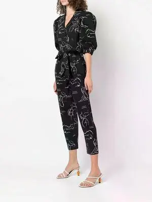 Lhd Abstract Print Jumpsuit