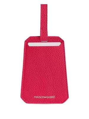 MAISON DE SABRE Leather Luggage Tag - Red