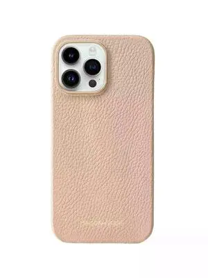 MAISON DE SABRE Leather Iphone 14 Pro Case - Neutrals